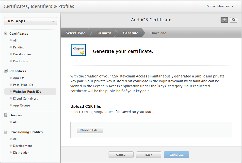 Send Safari Push Notifications To Your Mac Users Using Sitecore Part 1 Visions In Code