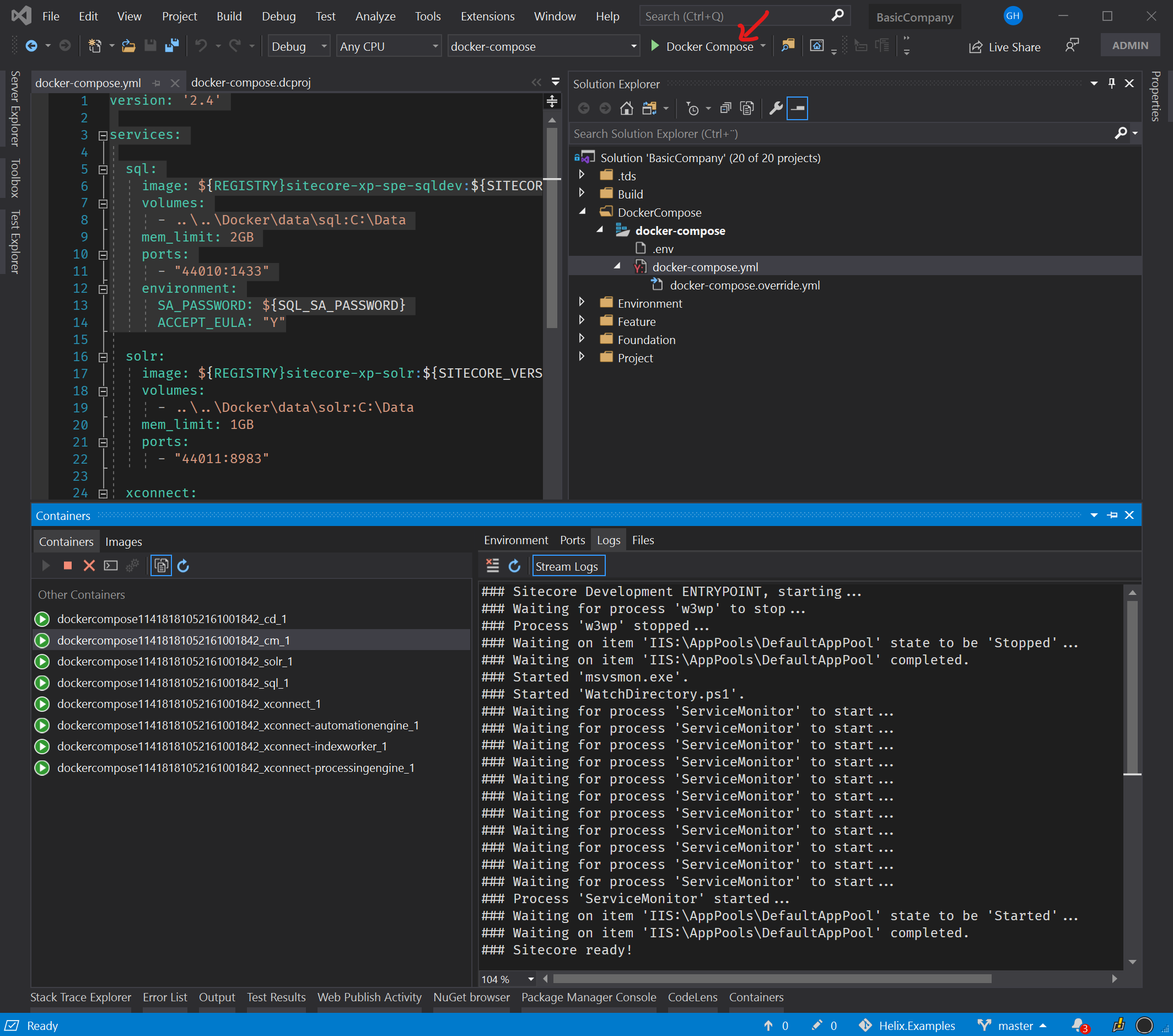 Run Sitecore Docker Containers in your Helix Solution using Container ...